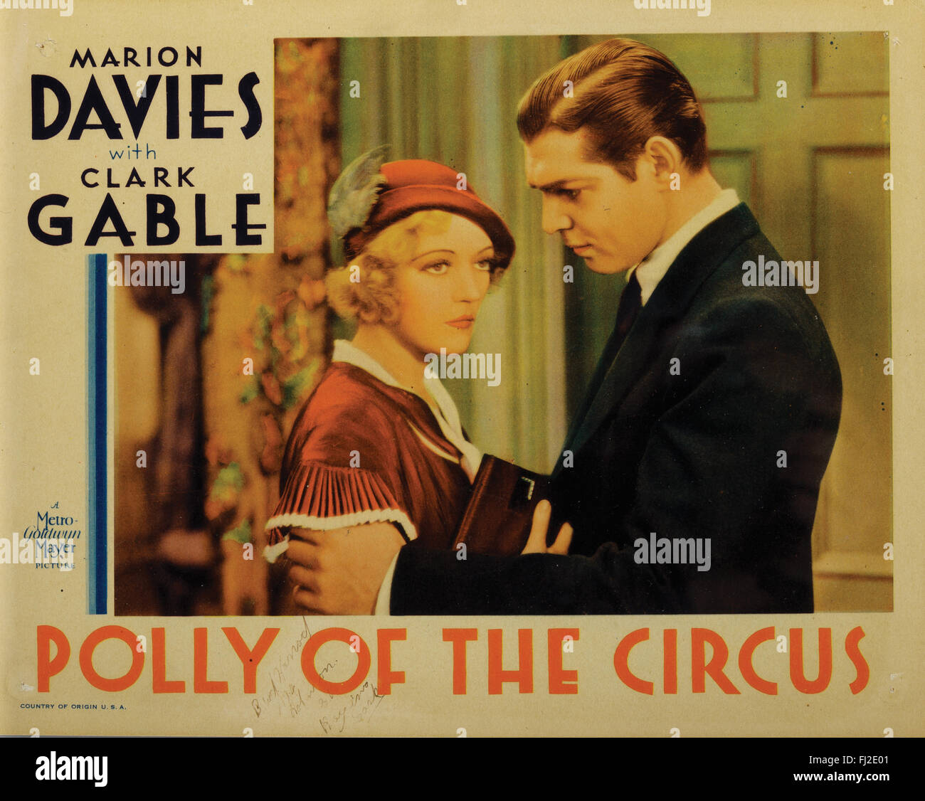 "Polly of the Circus", (MGM, 1932), scene lobby card. Starring: Marion ...