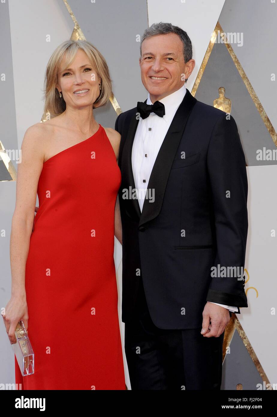 Los Angeles, CA, USA. 28th Feb, 2016. Willow Bay, Bob Iger at arrivals ...