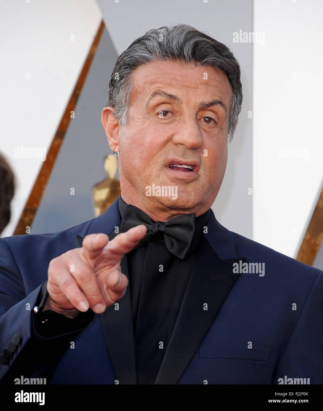 Los Angeles, CA, USA. 28th Feb, 2016. Sylvester Stallone at arrivals ...