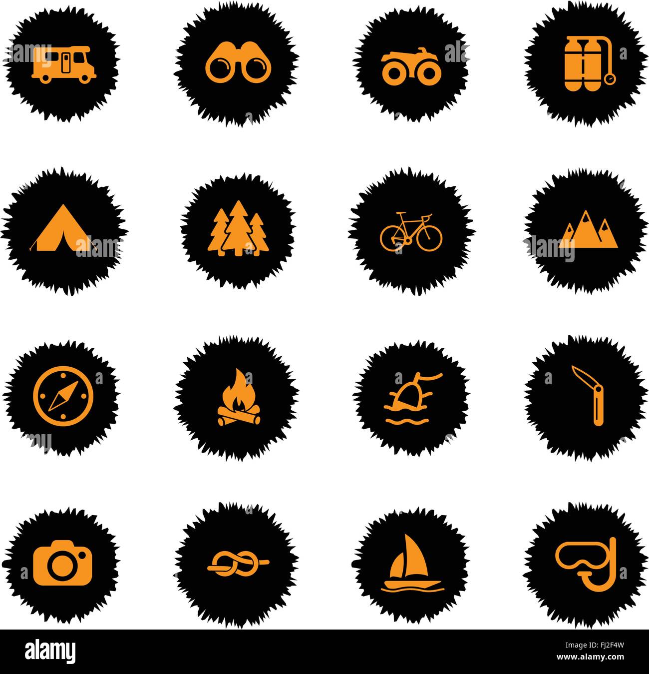 Active recreation icon set Stock Vector Image & Art - Alamy