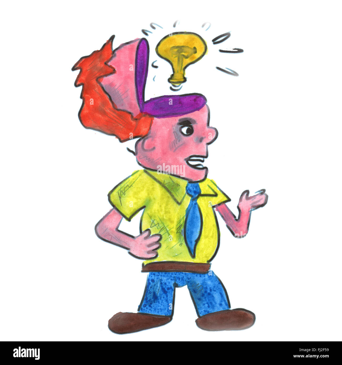 Idea cartoon hi-res stock photography and images - Alamy