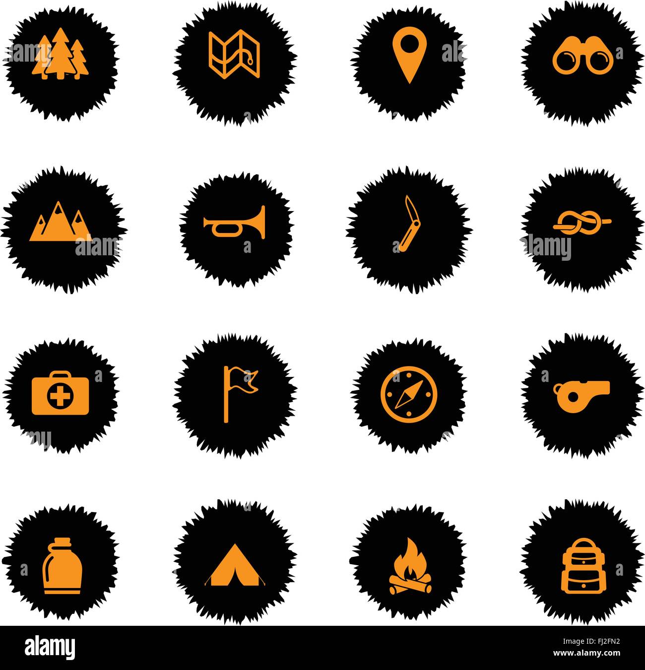 Boy scout simply icons Stock Vector Image & Art - Alamy