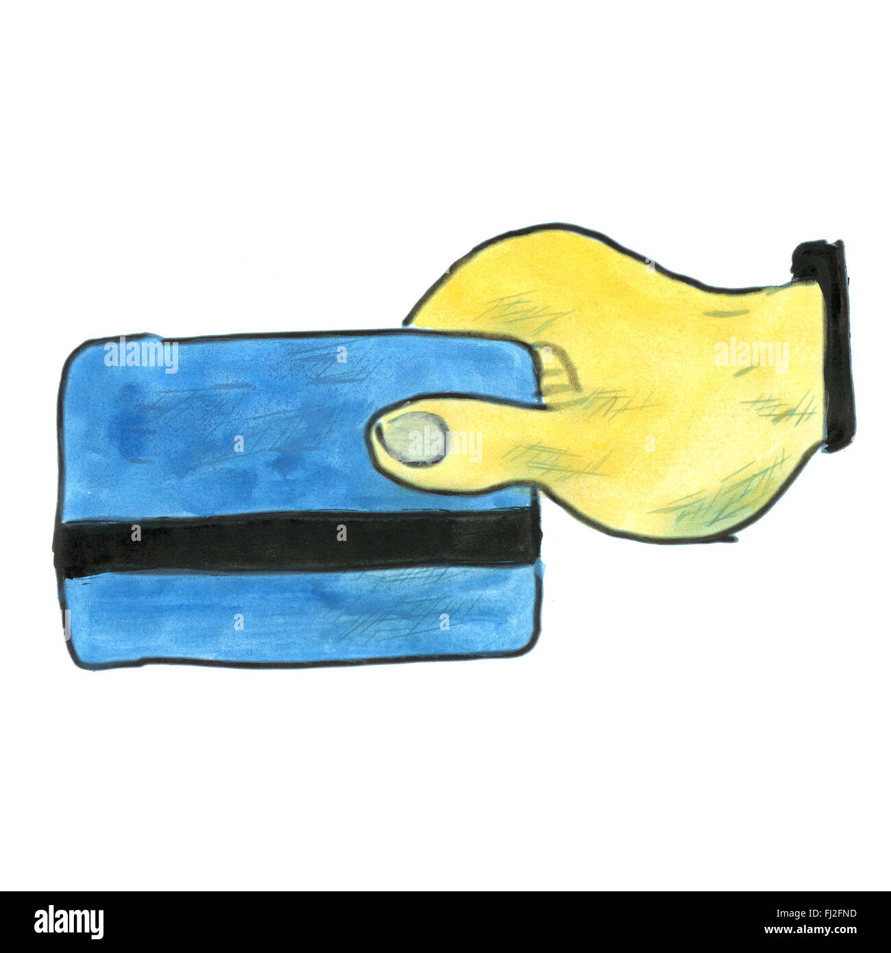 Holding credit card in Cut Out Stock Images & Pictures - Alamy