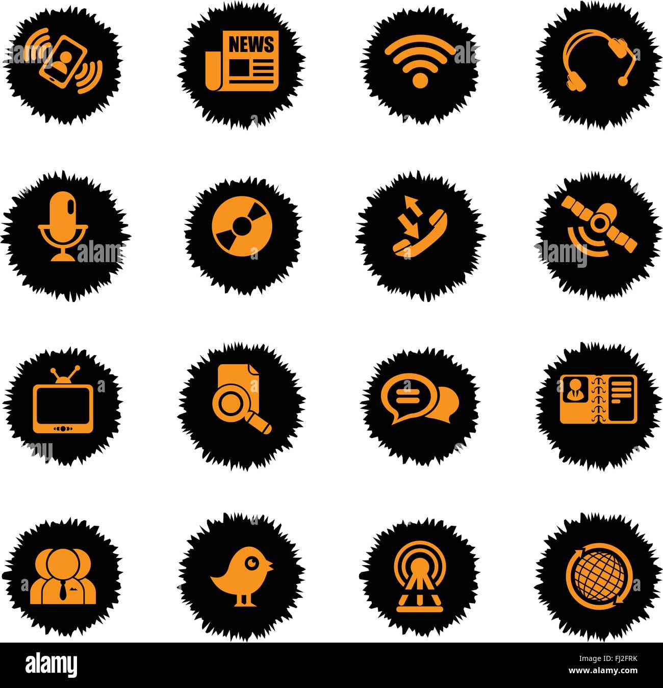 Communication icons set Stock Vector Image & Art - Alamy