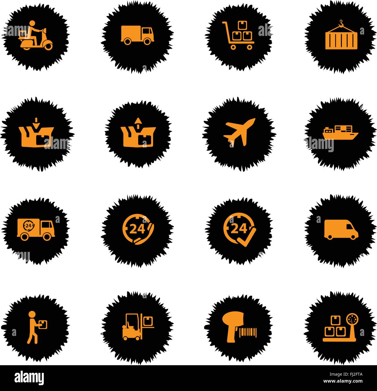 Delivery simply icons Stock Vector Image & Art - Alamy