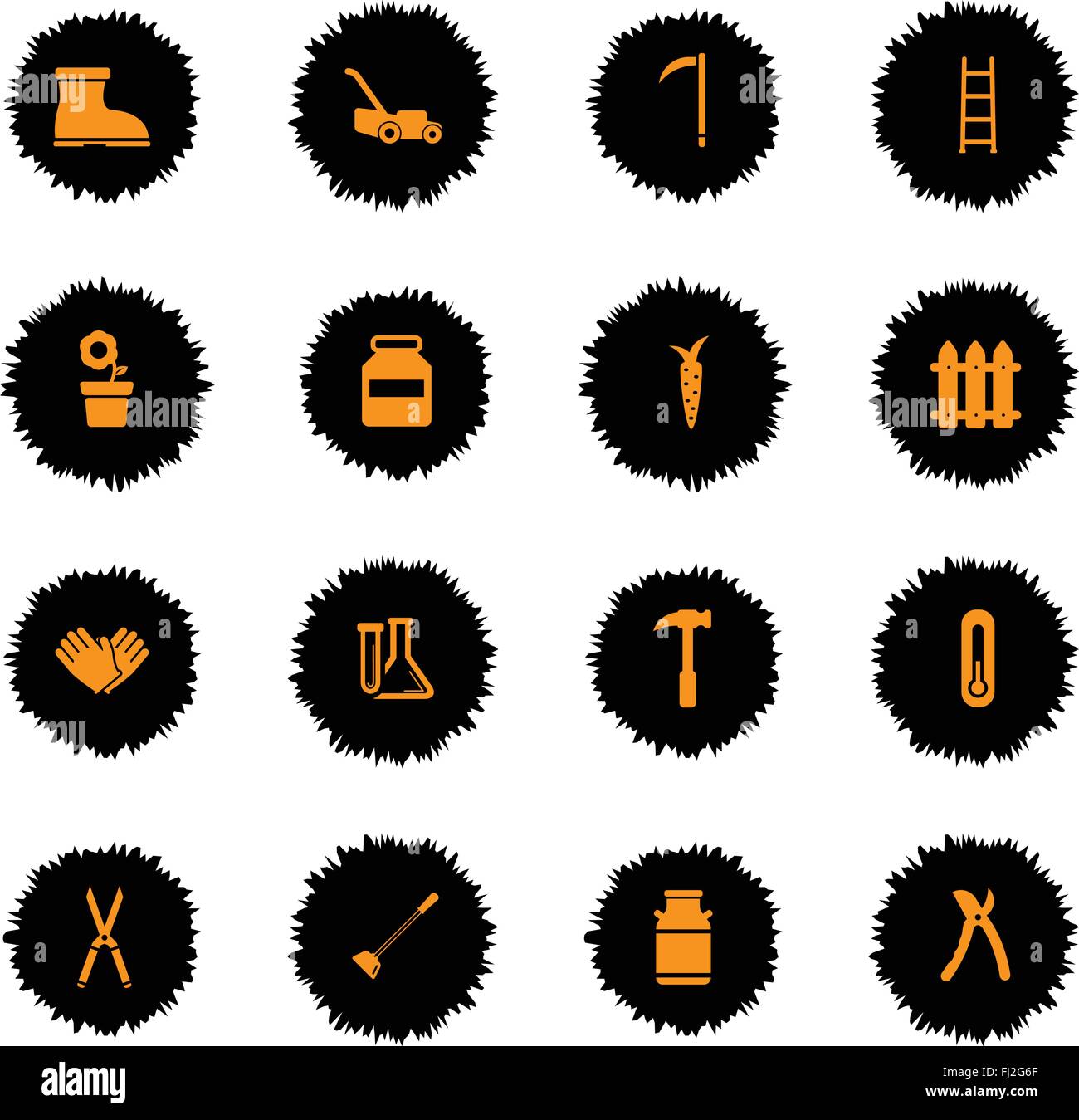 Fence in the garden Cut Out Stock Images & Pictures - Alamy