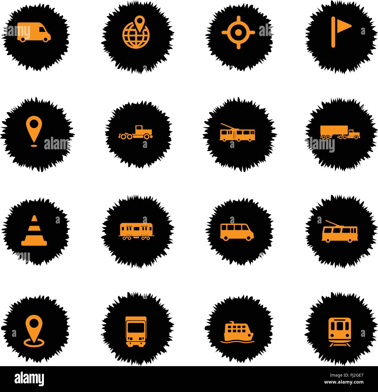 Navigation simply icons Stock Vector Image & Art - Alamy