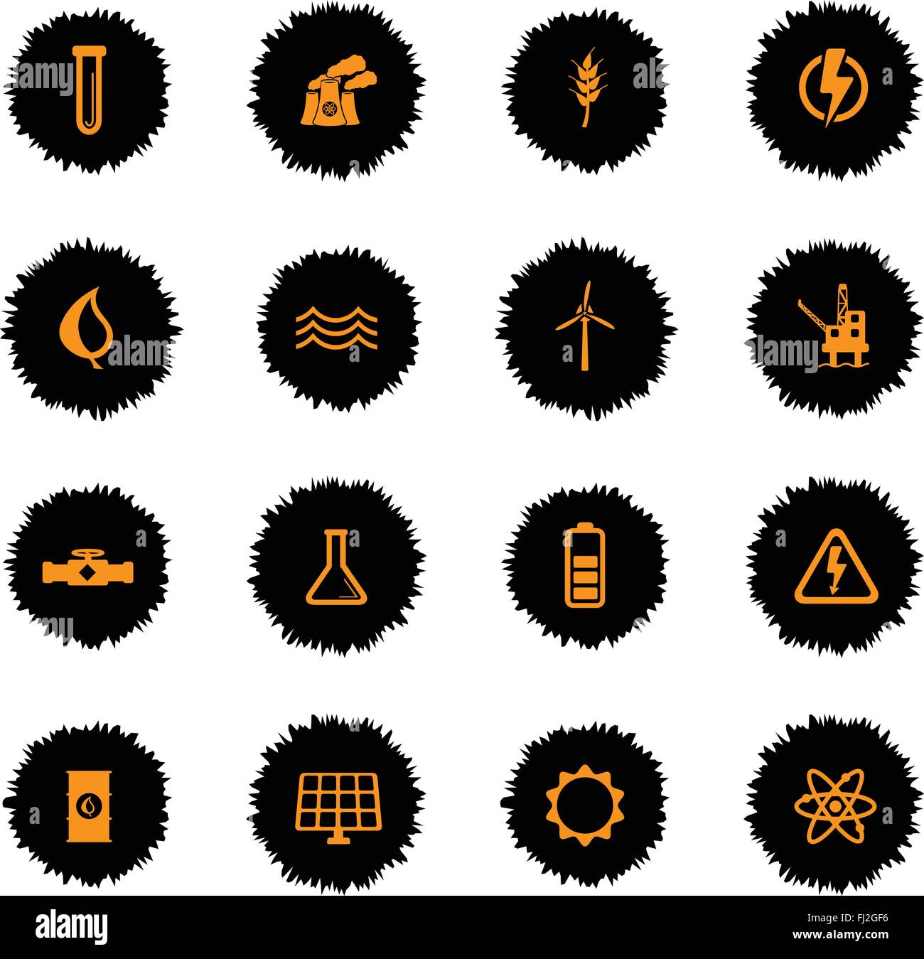 Power generation simply icons Stock Vector Image & Art - Alamy
