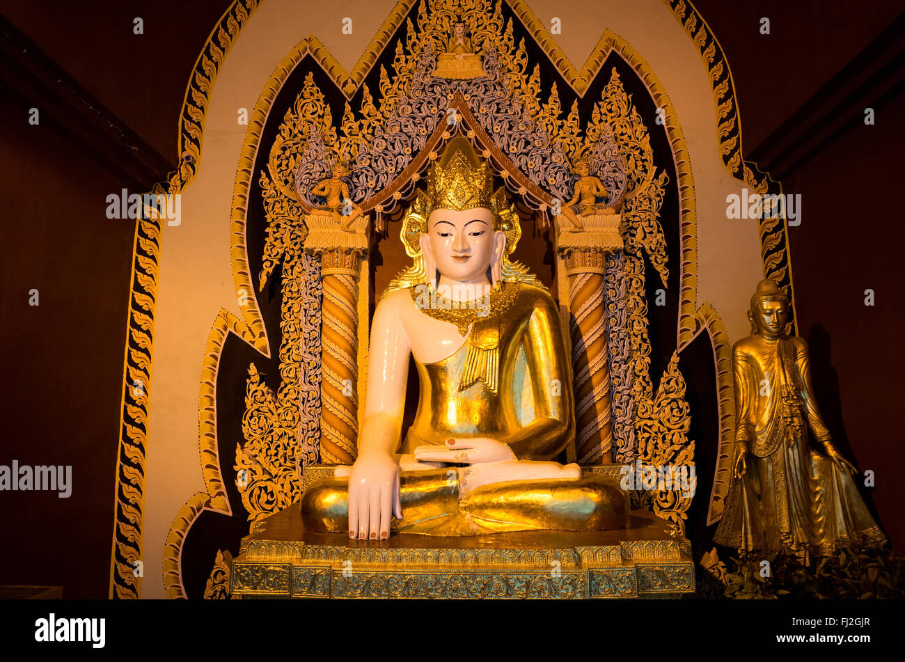 Myazedi Pagoda Buddha Shrine Myinkaba Myanmar // MYINKABA, Myanmar — An ...
