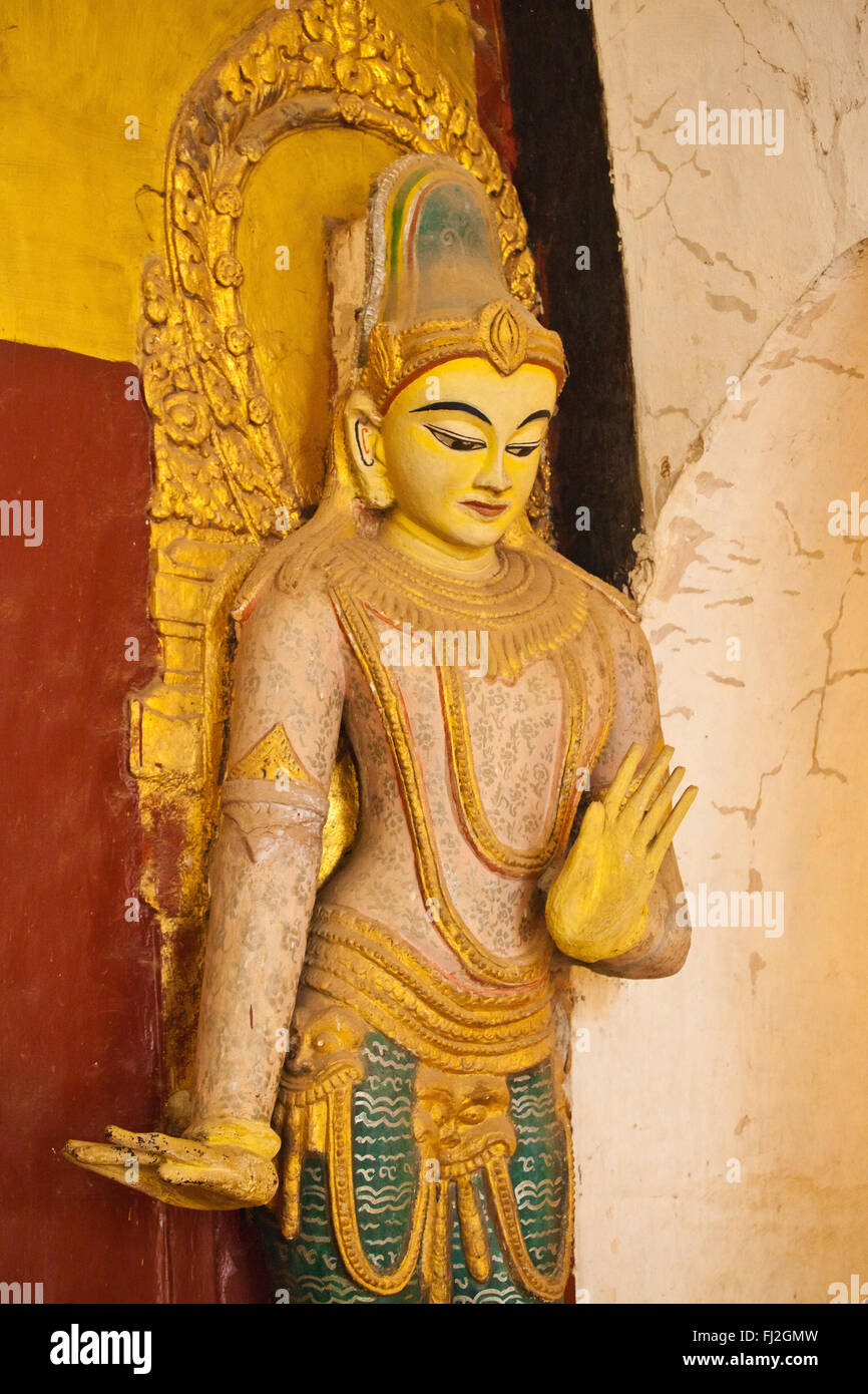 A Buddhist deity at ANANDA PAYA or TEMPLE which was built by King ...