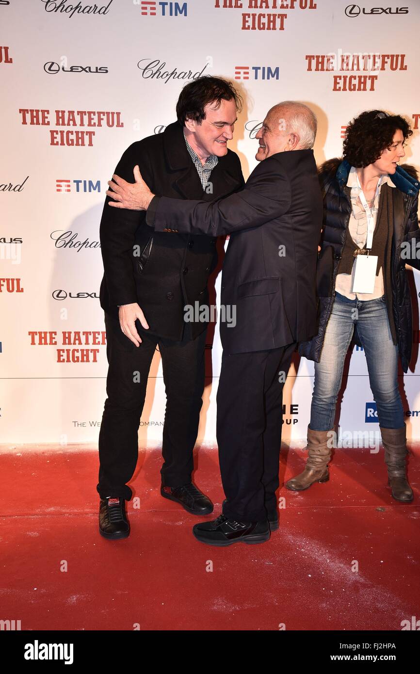Rome premiere of 'The Hateful Eight' - Red Carpet Arrivals Featuring ...