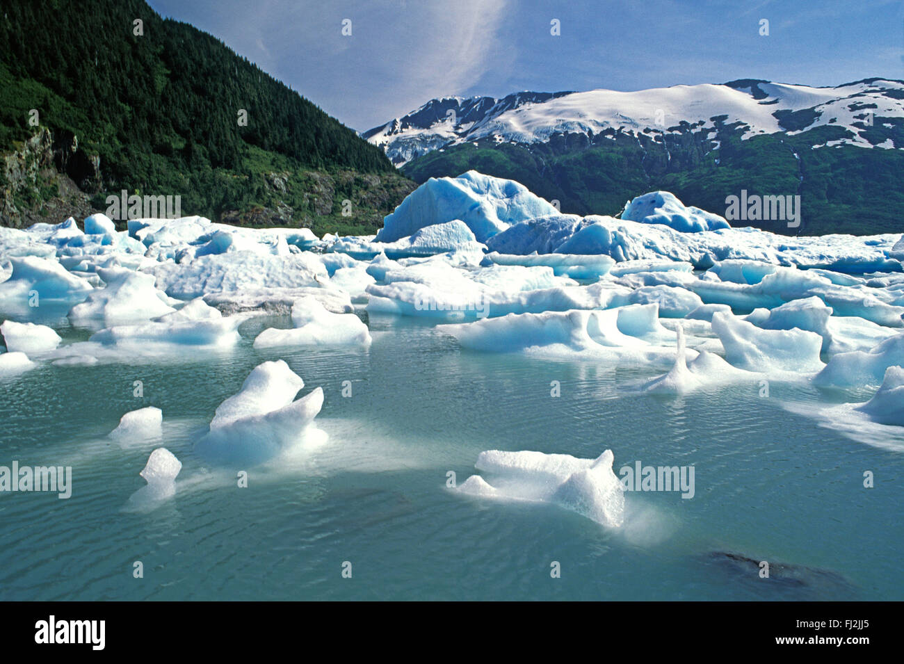 The PORTAGE GLACIER south of PORTAGE LAKE - KENAI PENINSULA, ALASKA ...