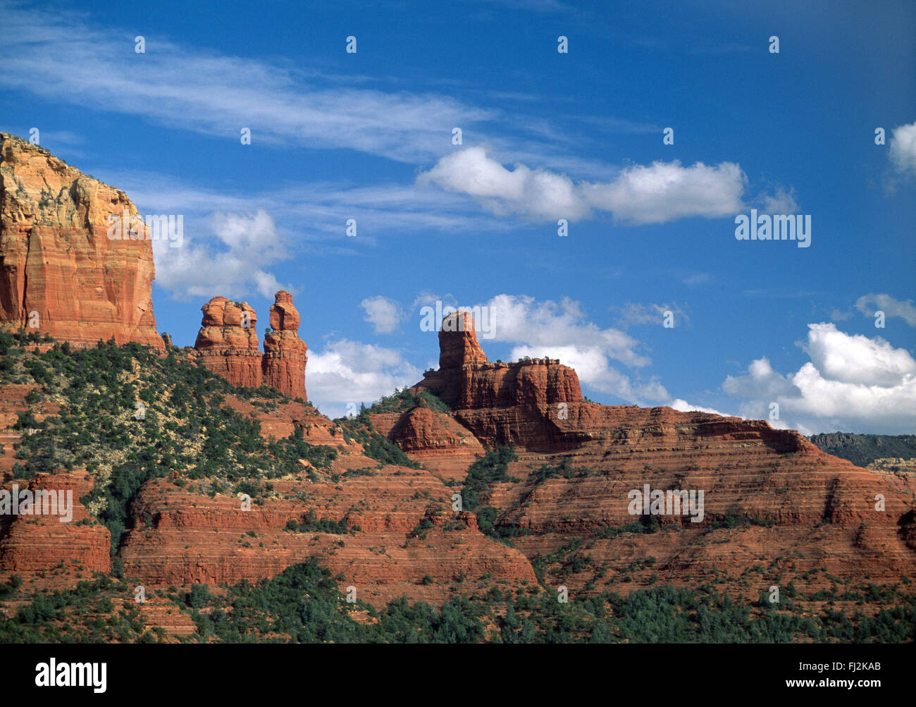 CLOUDS form above RED ROCK SECRET MOUNTAIN WILDERNESS - SEDONA, ARIZONA ...