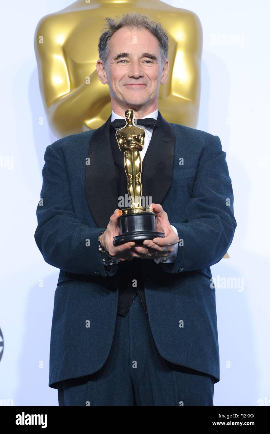 Los Angeles, CA, USA. 28th Feb, 2016. Mark Rylance, Winner: Best ...
