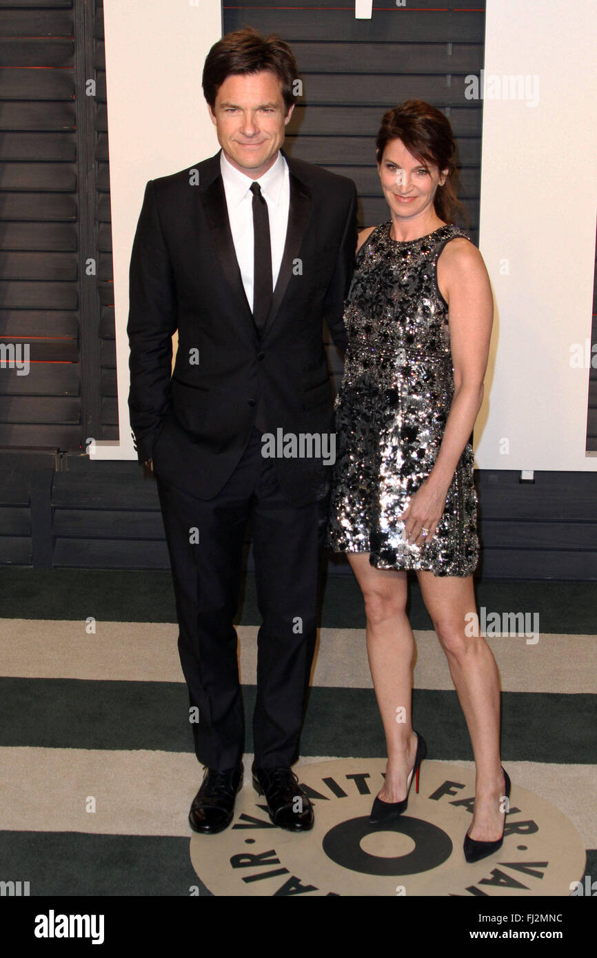 Beverly Hills, CA, USA. 28th Feb, 2016. Jason Bateman, Amanda Anka ...
