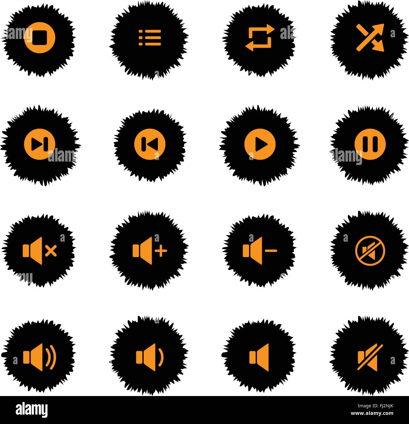 Media player icons Stock Vector Image & Art - Alamy