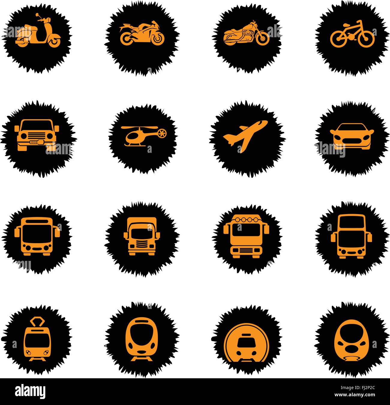 Transport mode icons Stock Vector Image & Art - Alamy