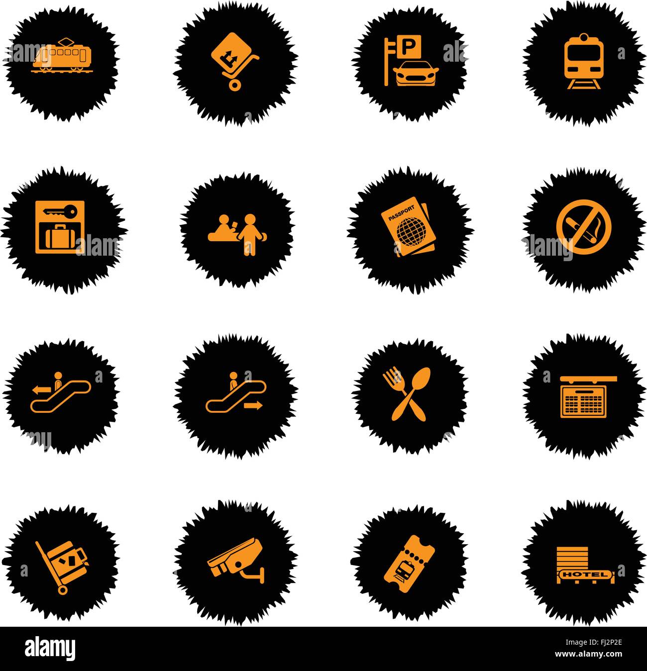 Train station symbols Stock Vector Image & Art - Alamy