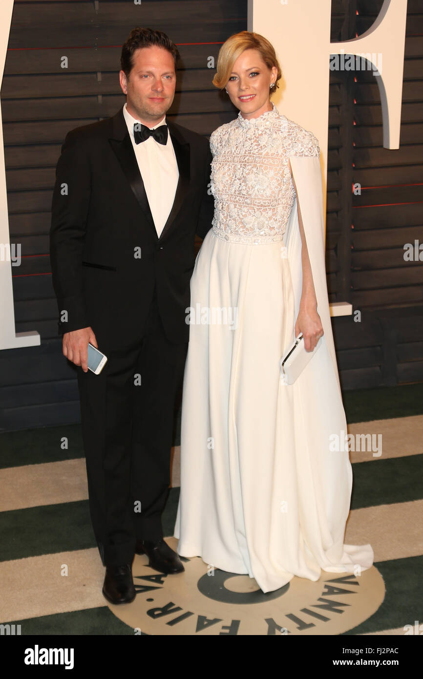 Beverly Hills, CA, USA. 28th Feb, 2016. Elizabeth Banks, Max Handelman ...