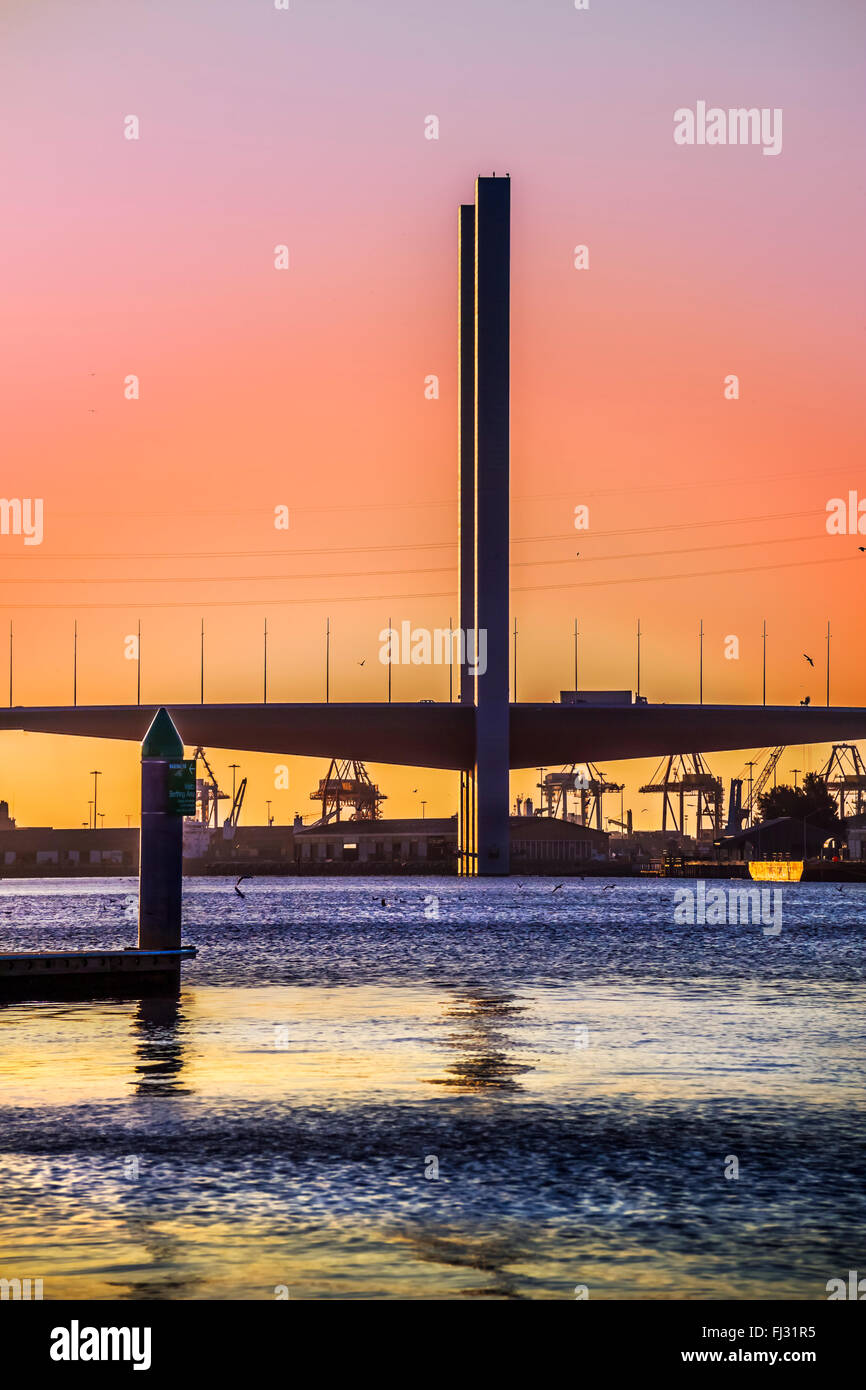 The Bolte Bridge is a large twin Cantilever bridge in Melbourne Stock ...