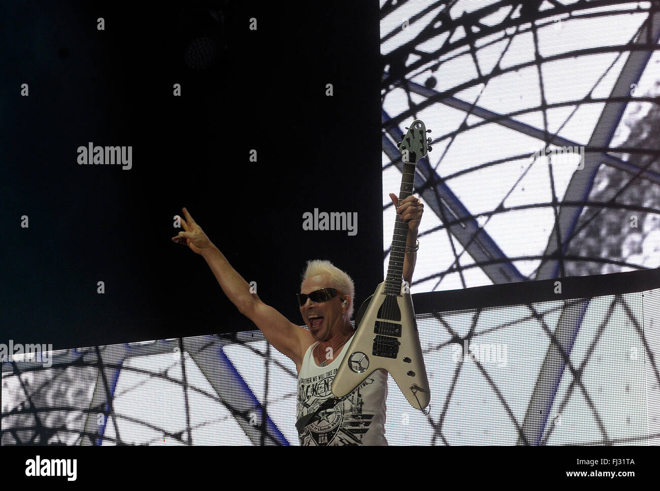 Prague, Czech Republic. 27th Feb, 2016. German rock band Scorpions ...