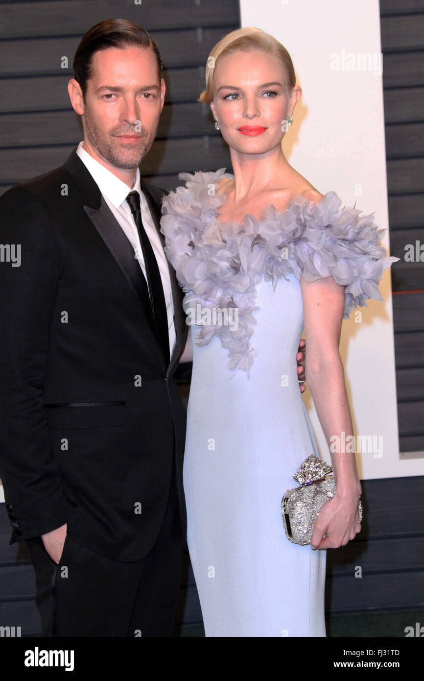 Beverly Hills, CA, USA. 28th Feb, 2016. Kate Bosworth, Michael Polis ...