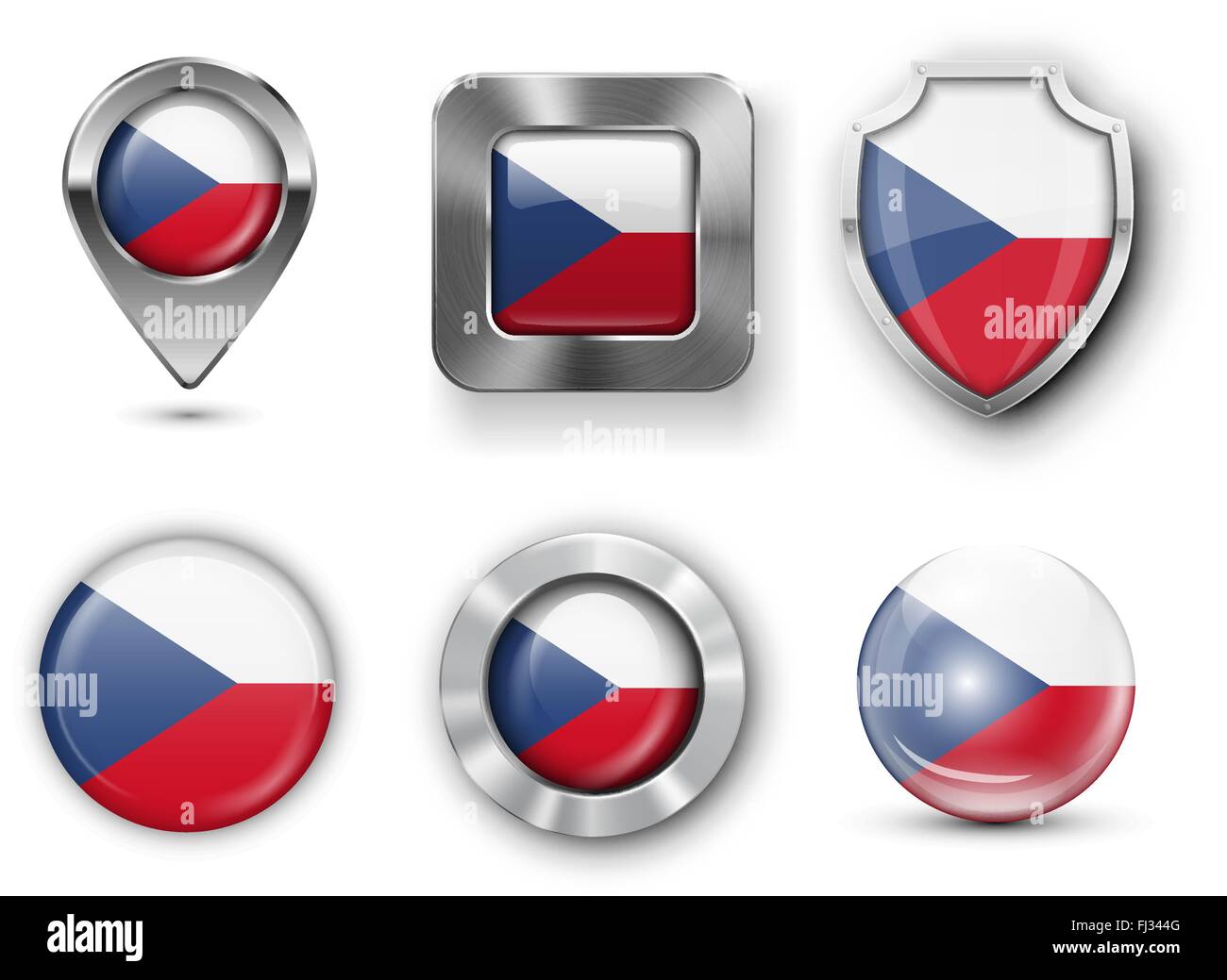 Czech republic flag Stock Vector Images - Alamy