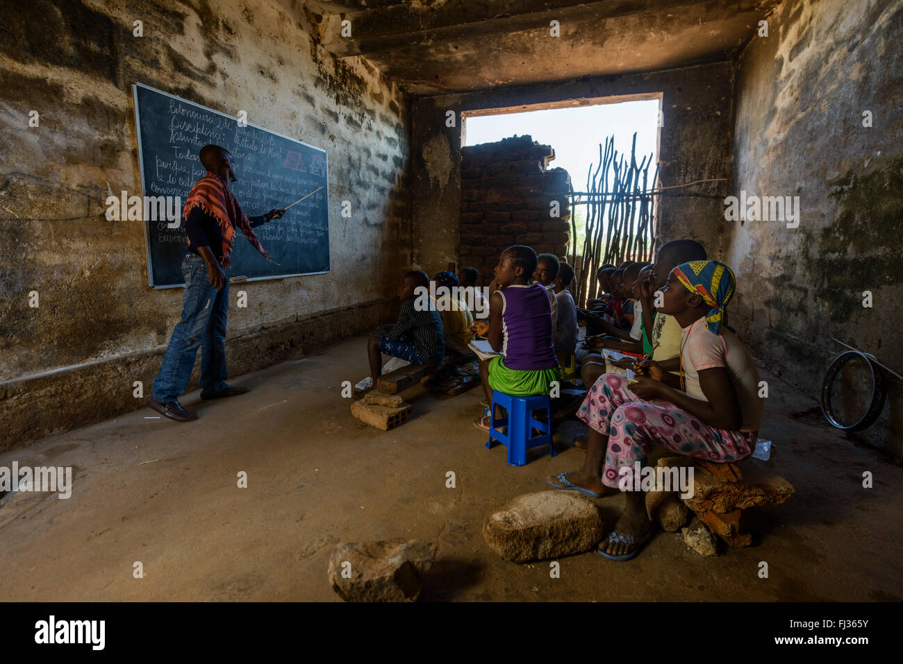 A rural school, Angola, Africa Stock Photo - Alamy