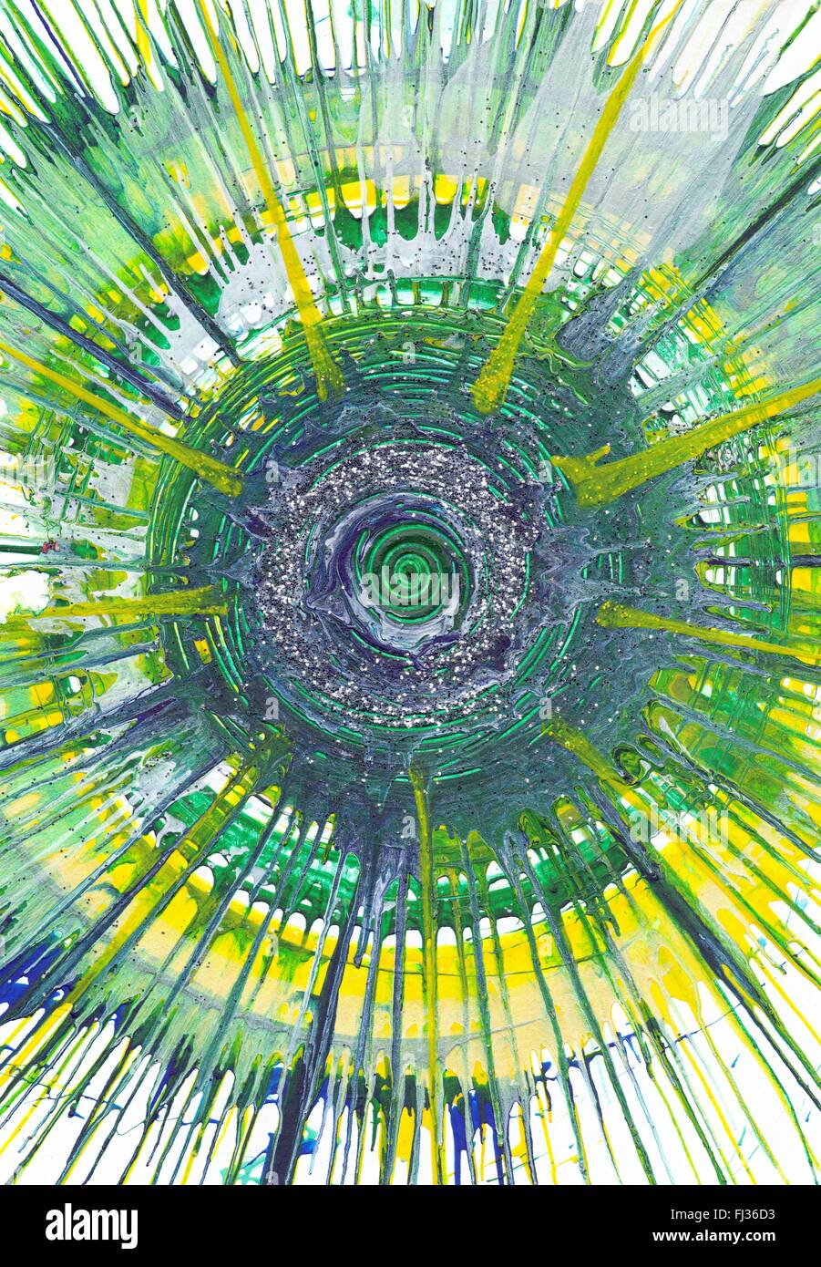 Colorful contemporary modern art blob drawing expressionism style in ...