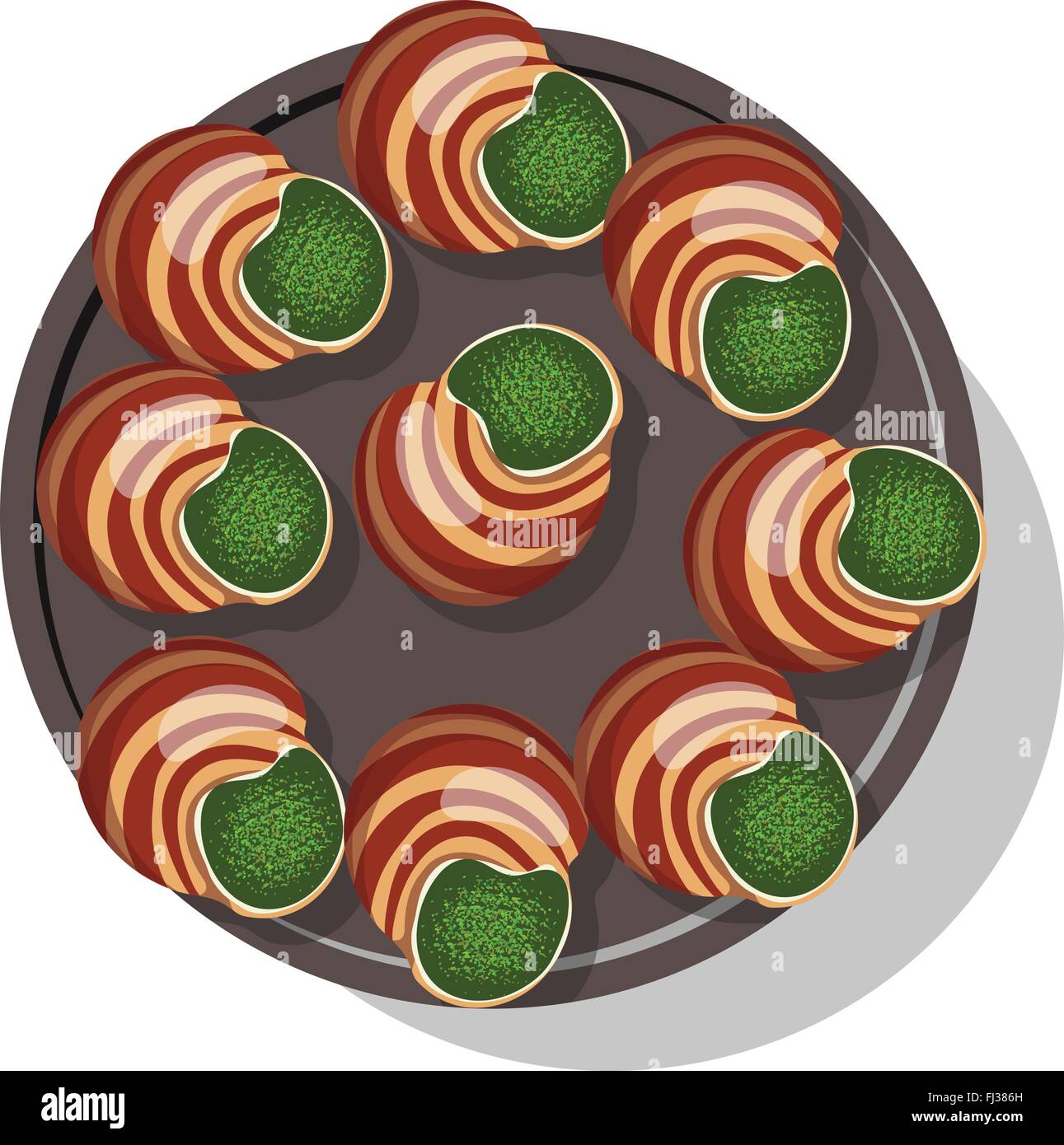 Escargot isolated on white. Vector illustration Stock Vector Image ...