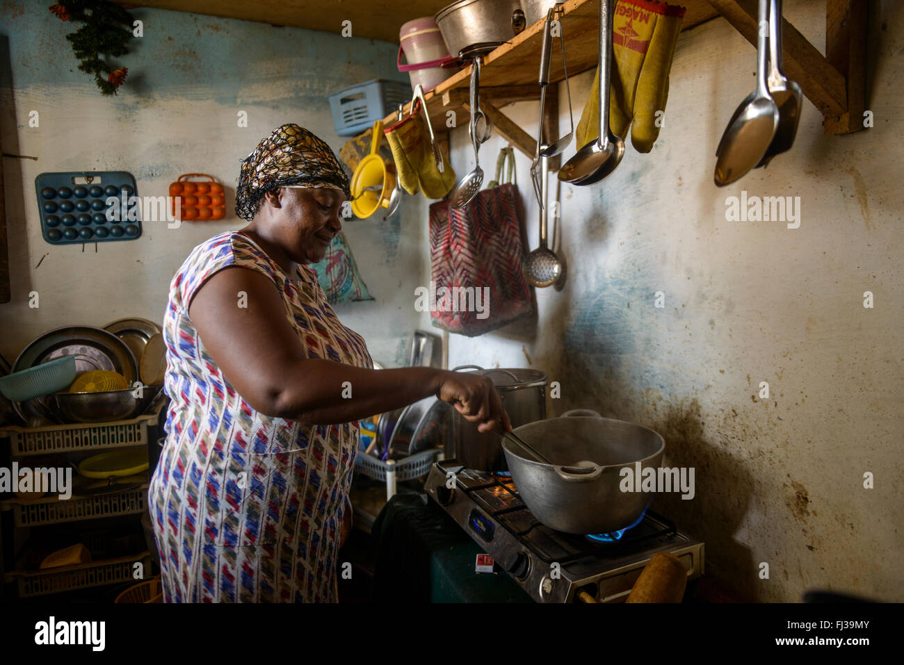 Traditional African Women Cooking Food