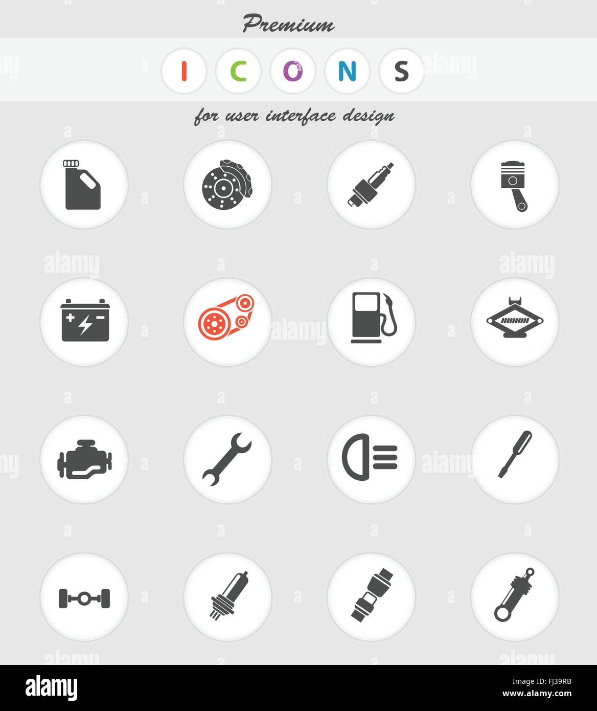 Auto Service Icons Stock Vector Image & Art - Alamy