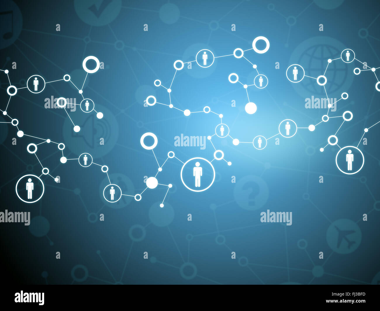 Abstract background with computer icons Stock Photo - Alamy