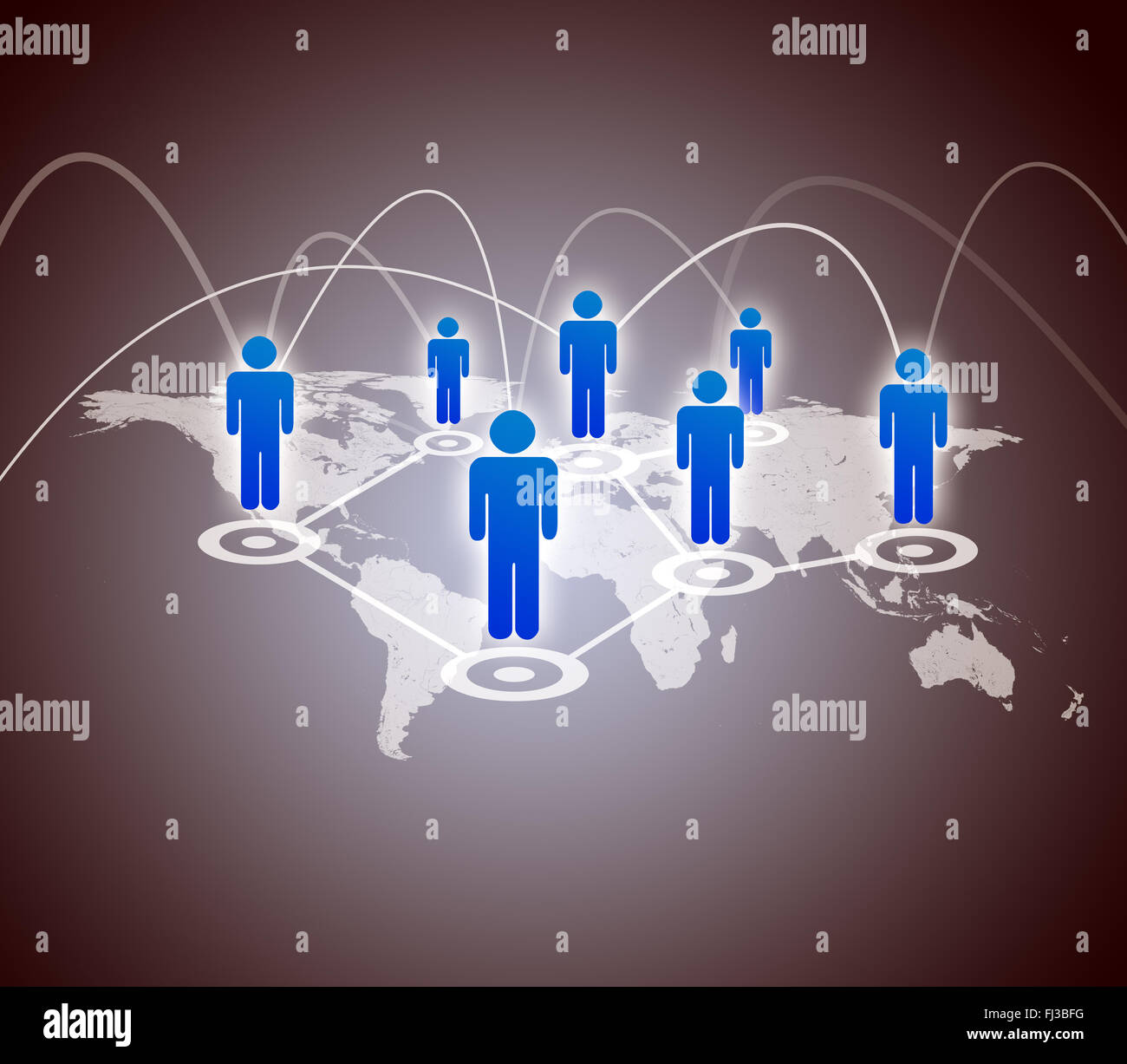 World map and people hi-res stock photography and images - Alamy