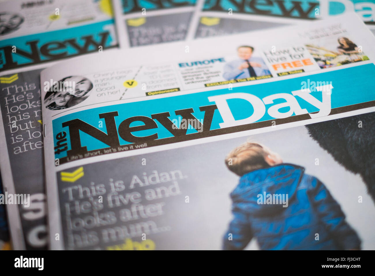 Aberystwyth, Wales, UK. 29th February, 2016. Copies of the new daily ...