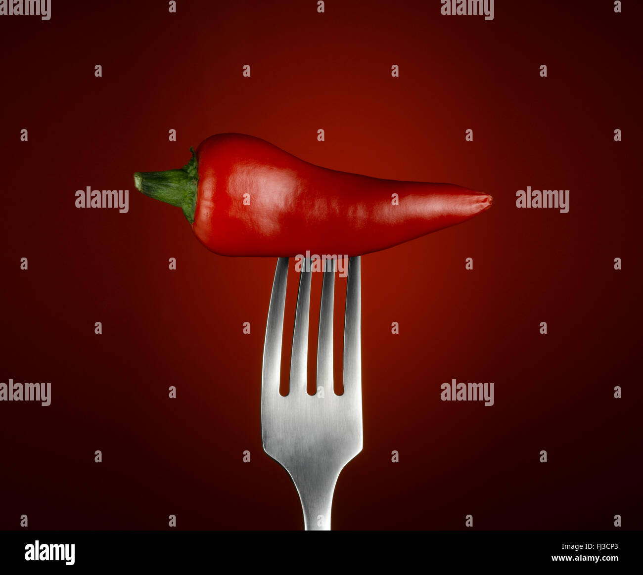 Chilli on fork hi-res stock photography and images - Alamy