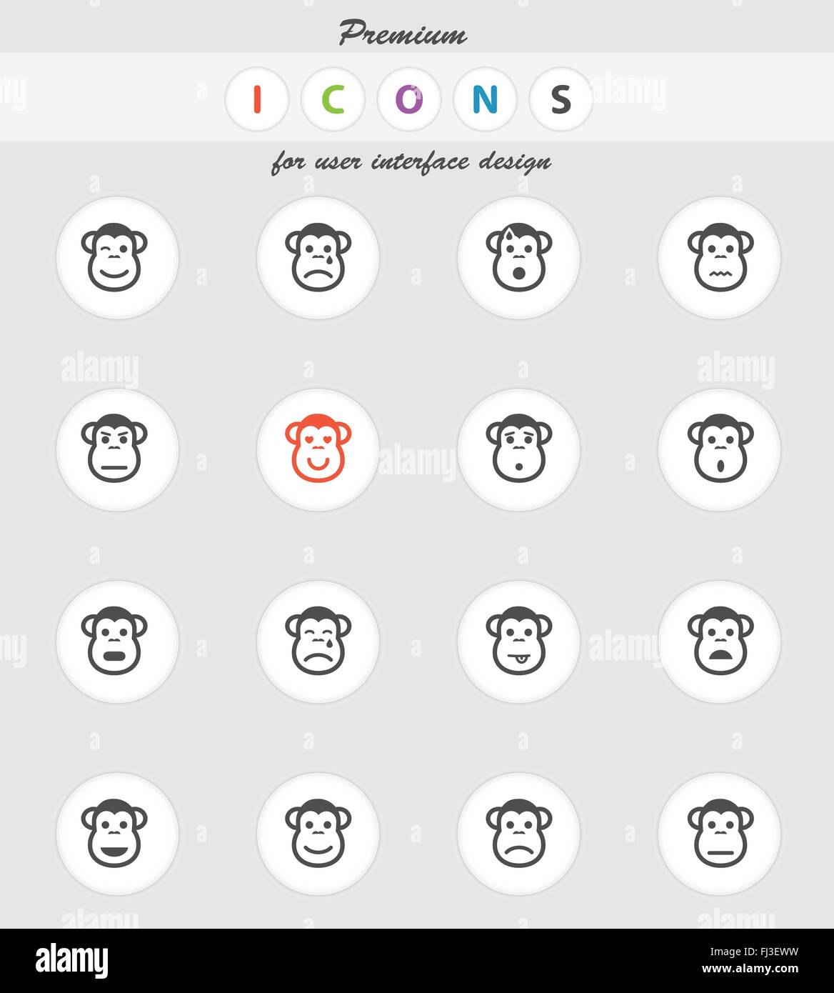 Monkeys eyes Stock Vector Images - Alamy