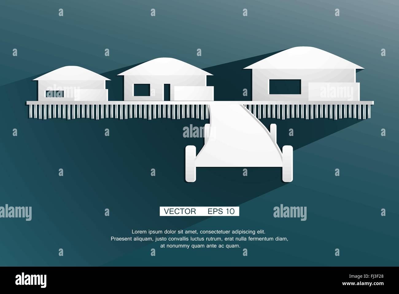 Round island house Stock Vector Images - Alamy