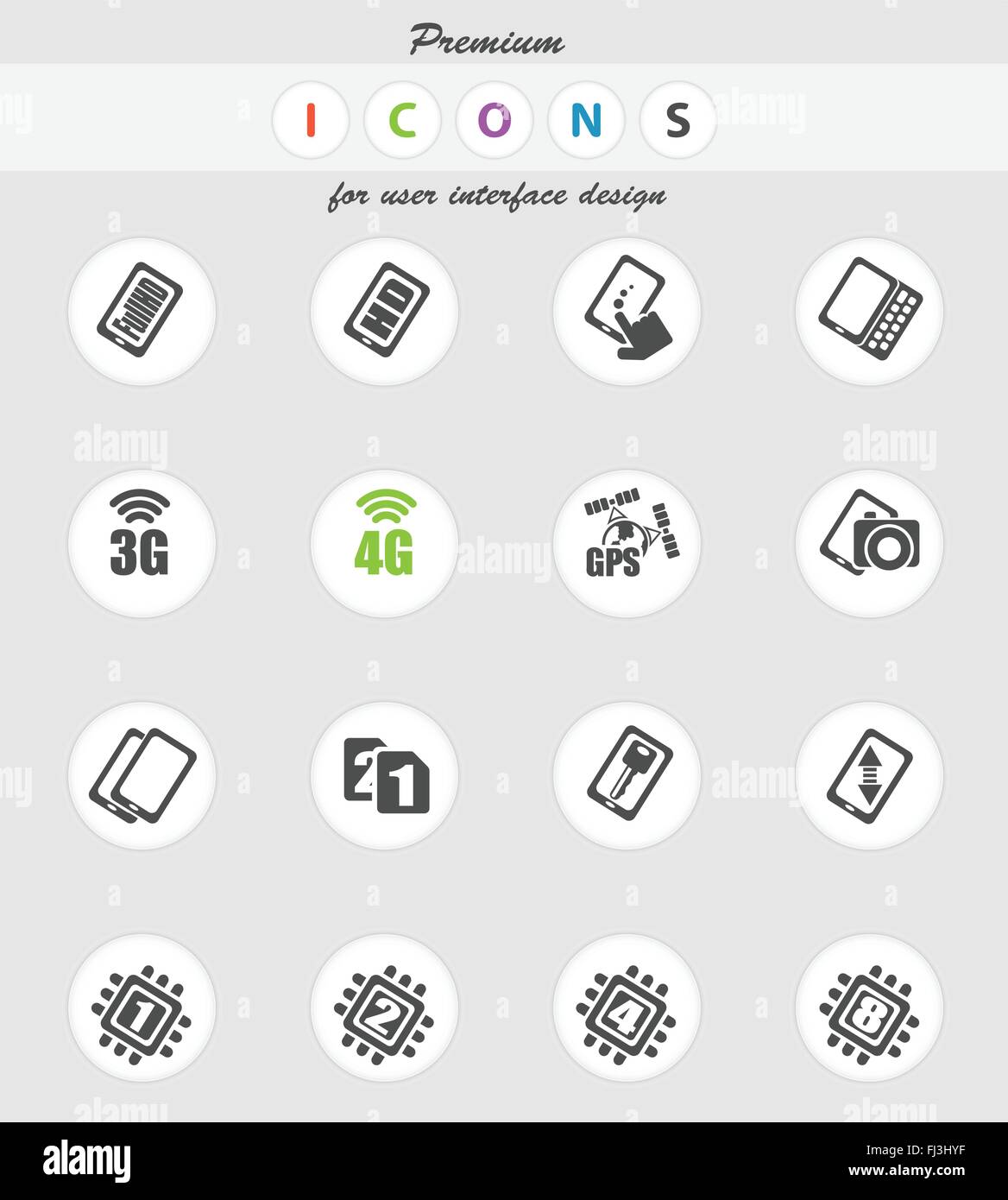 Camera functions Stock Vector Images - Alamy