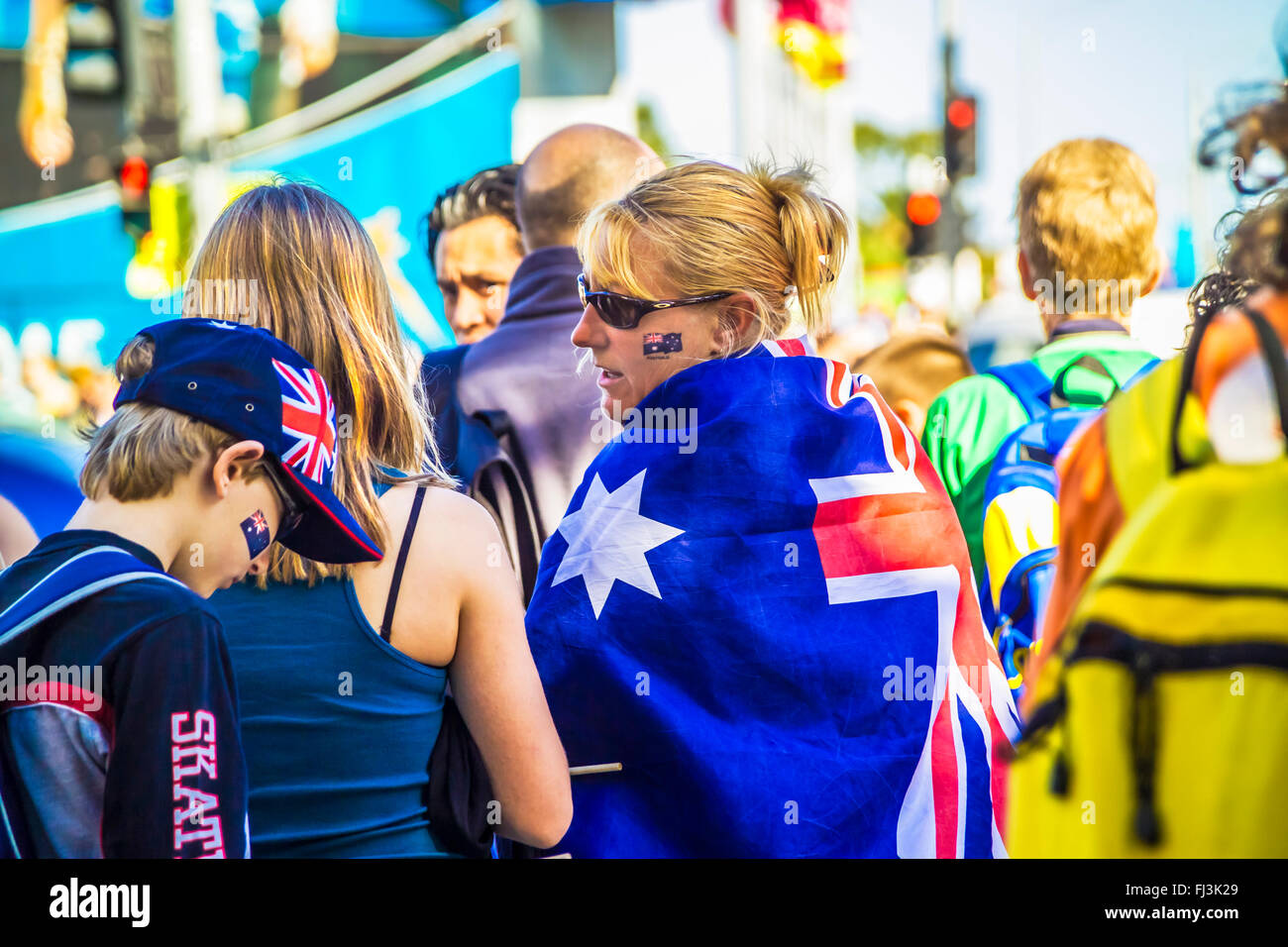 Crowds of people Melbourne Australia Stock Photo - Alamy