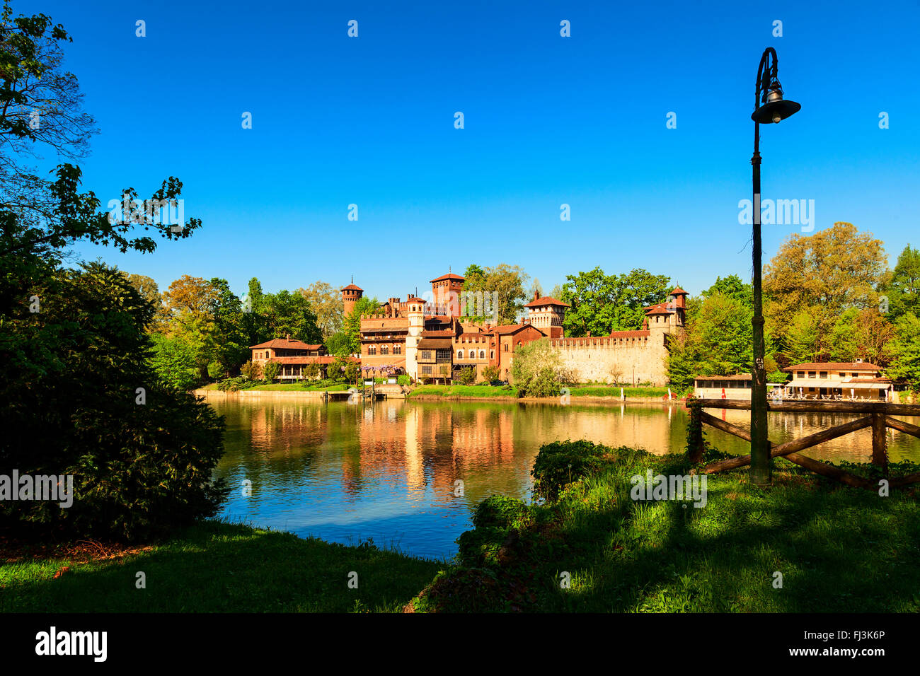medieval village in valentine park Stock Photo - Alamy