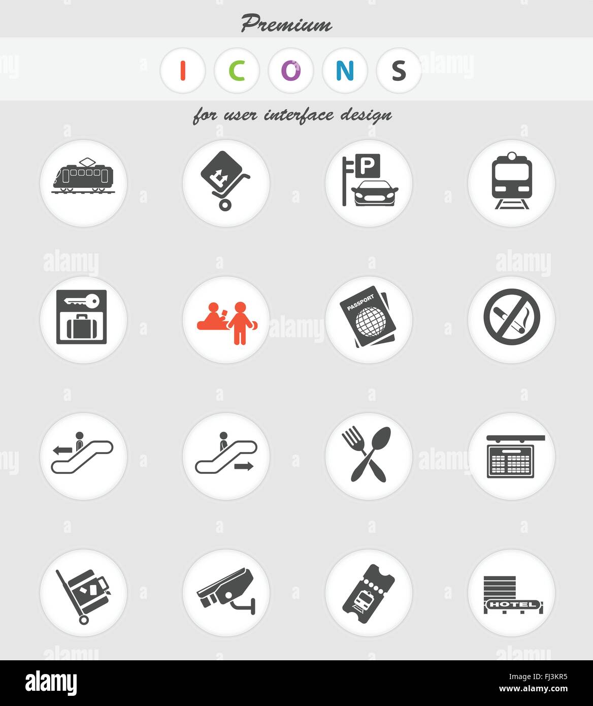 Train station symbols Stock Vector Image & Art - Alamy