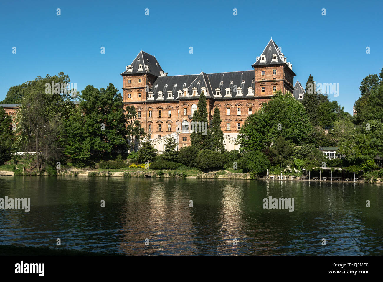 Castle in the park, Turin, Italy Stock Photo - Alamy