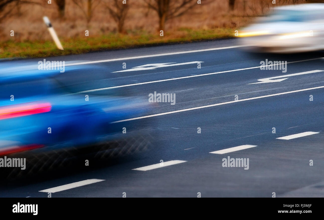 Car turn crossroad hi-res stock photography and images - Alamy