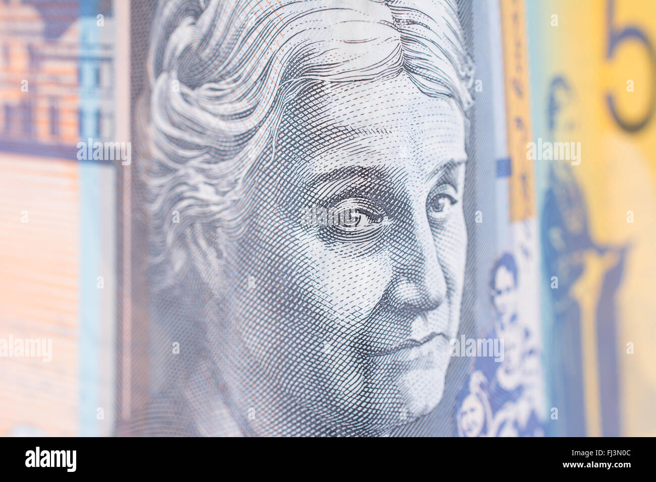 Detail of australian fifty dollar banknote hi-res stock photography and ...