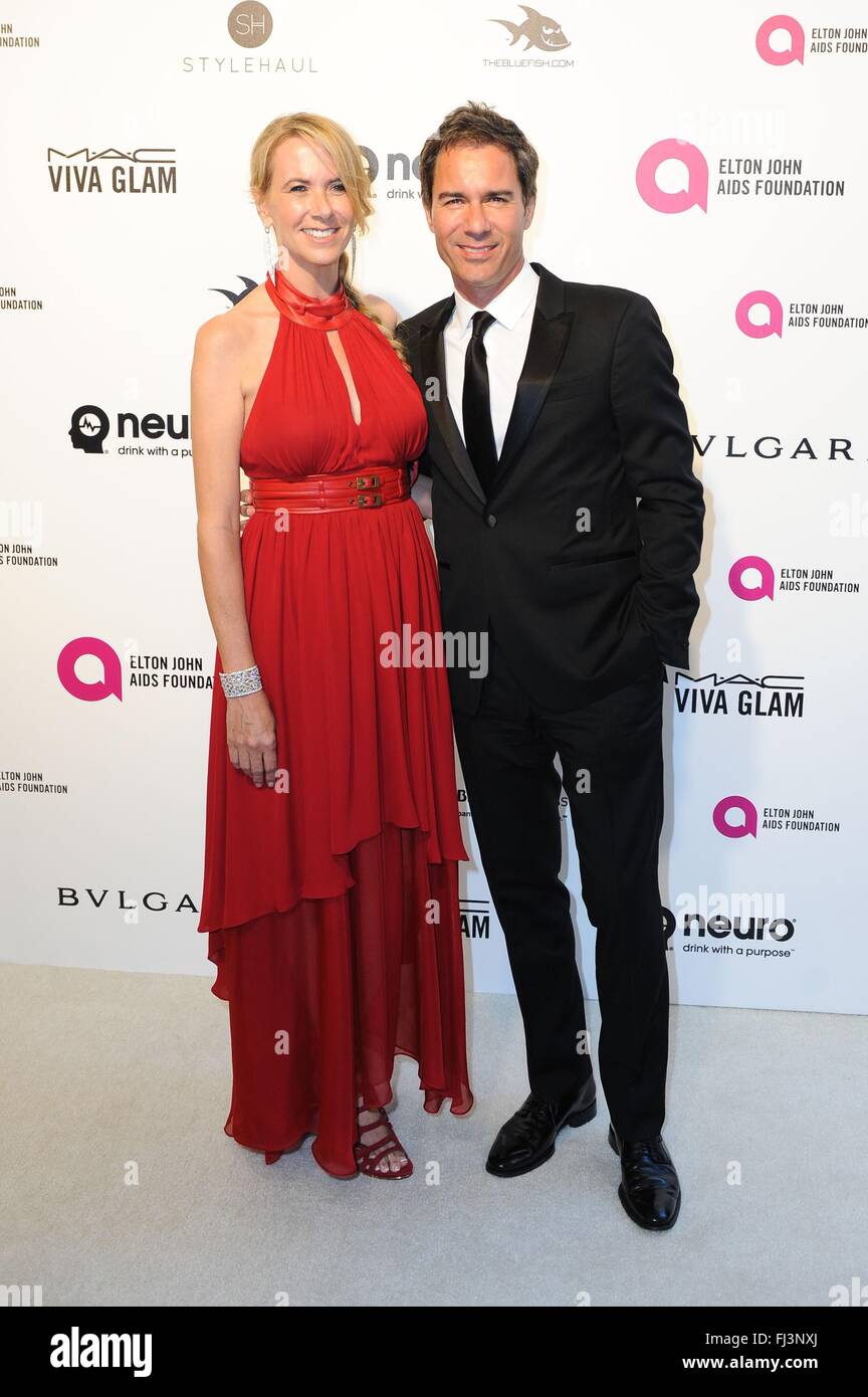 Los Angeles, CA, USA. 28th Feb, 2016. Janet Holden, Eric McCormack at ...