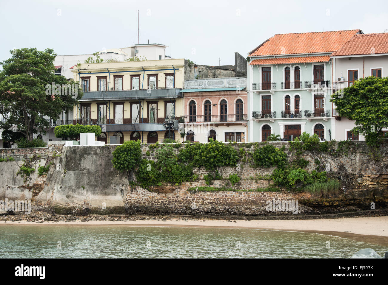 PANAMA CITY, Panama — Historic buildings of Casco Viejo on the ...