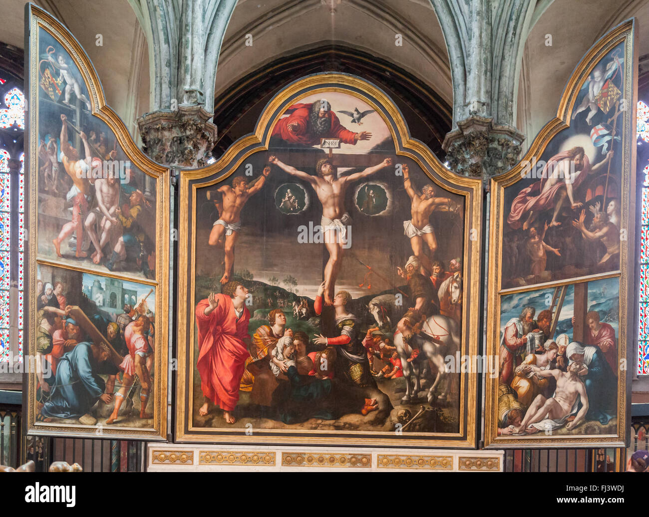 Our Lady of Mariastraat church Bruges Belgium Stock Photo - Alamy