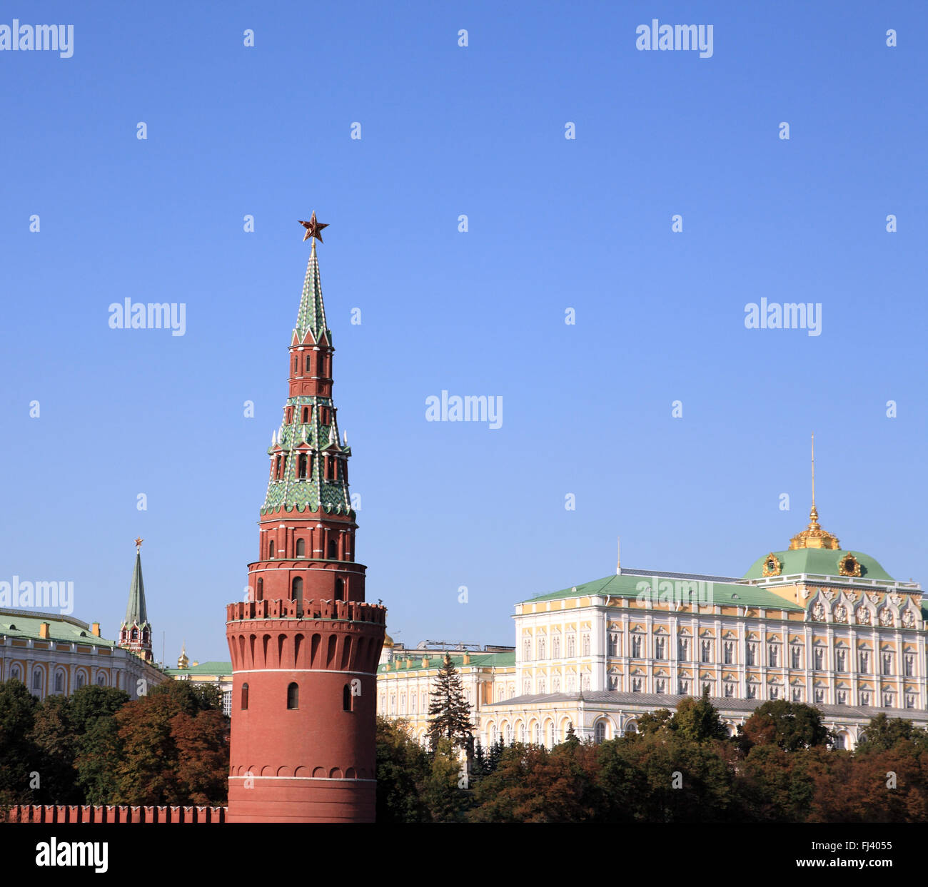 Kremlin tower on sky background Stock Photo - Alamy