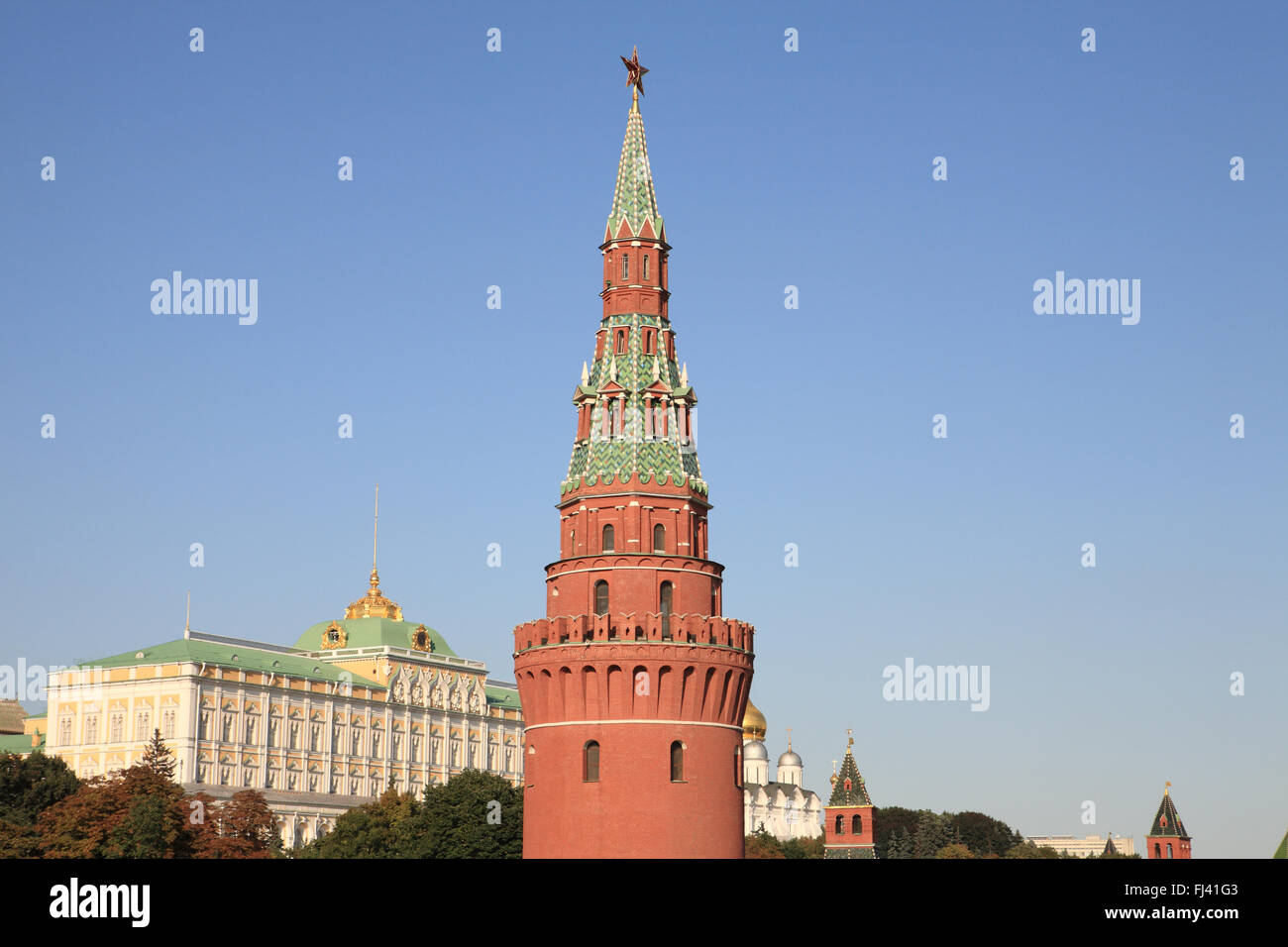 Kremlin tower on sky background Stock Photo - Alamy